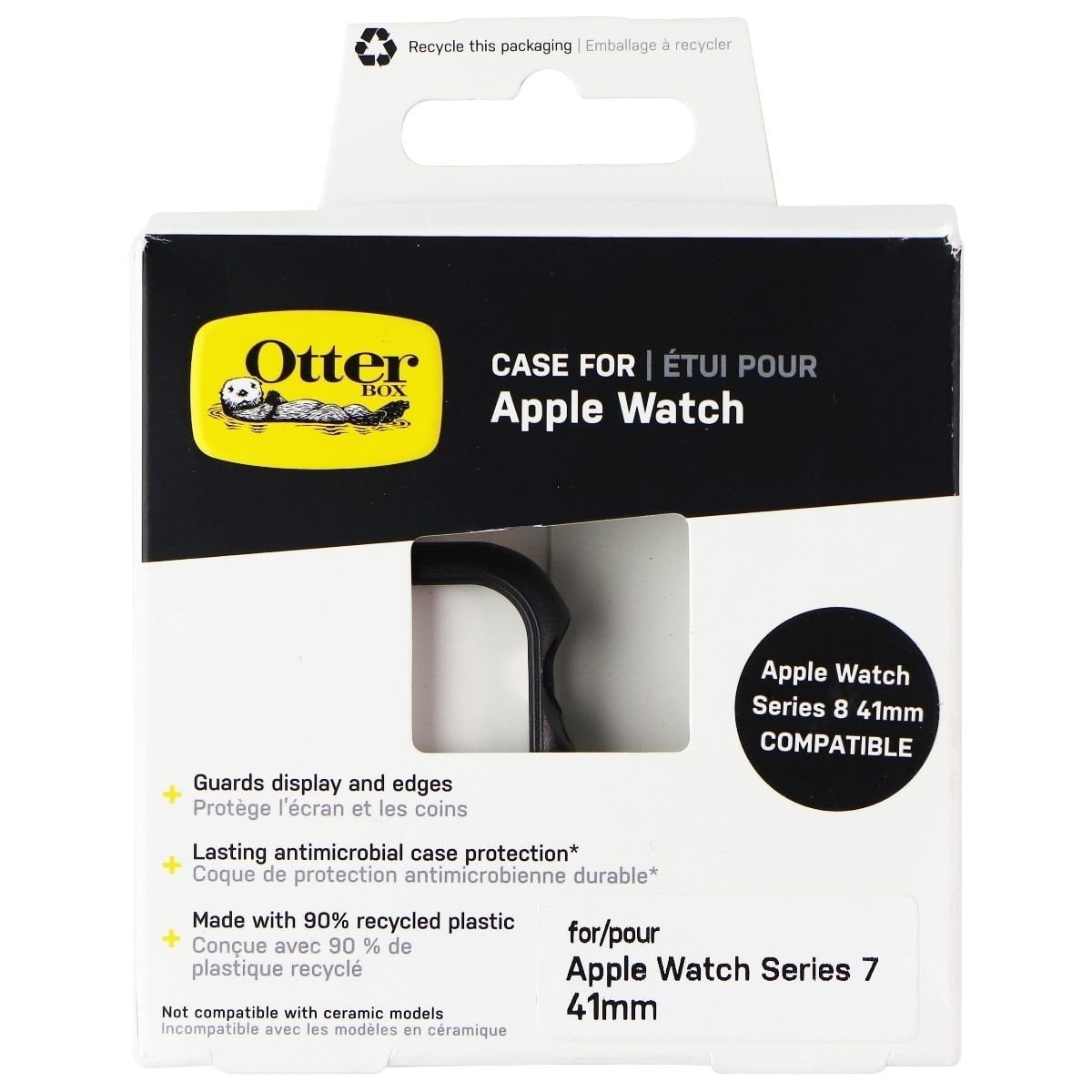 OtterBox Protection Shield Bumper for Apple Watch Series 8 and 7 (41mm ...