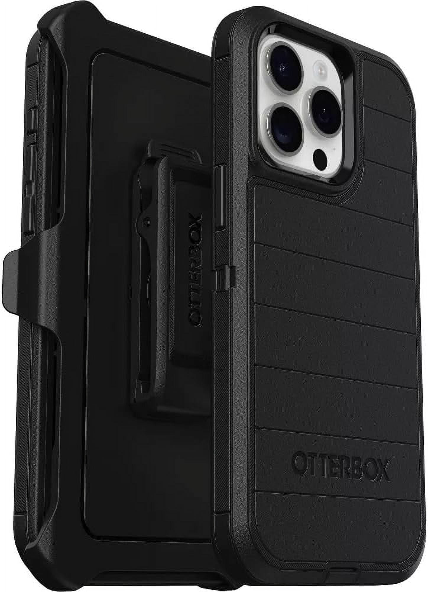 OtterBox iPhone 15 Pro Max (Only) - Defender Series Pro Case - Black ...