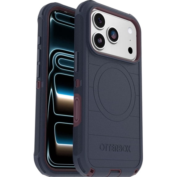 OtterBox iPhone 17 Pro (Only) - Defender Series Case - Indigo Tulip ...