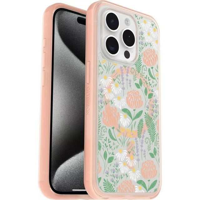 OtterBox Symmetry Series+ Case With MagSafe for iPhone 15 Pro Max, Peachy Bloom - Walmart.com
