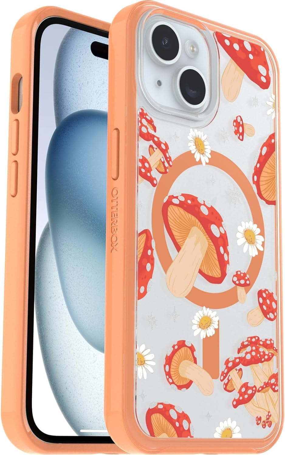 OtterBox Symmetry Series+ Case With MagSafe for iPhone 15, iPhone 14, and iPhone 13, Fungi ...