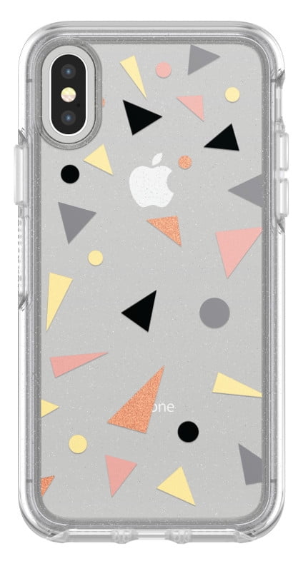 Otterbox Symmetry Series Clear Graphics Case for iPhone X, Confetti Pop ...