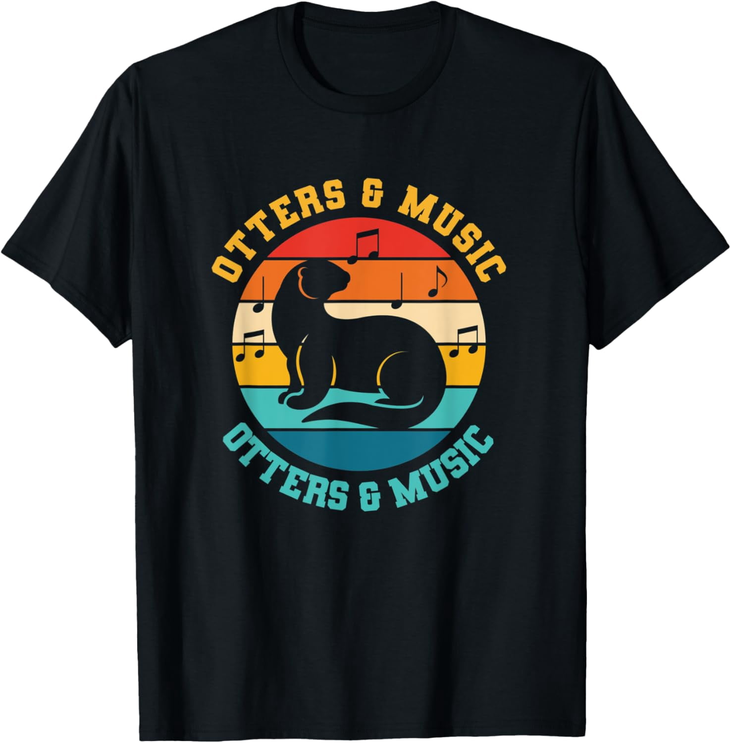 Otters Musician Music School Wild Animal Otters T-Shirt - Walmart.com