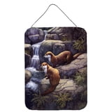 Otters by the Waterfall by Daphne Baxter Wall or Door Hanging Prints ...