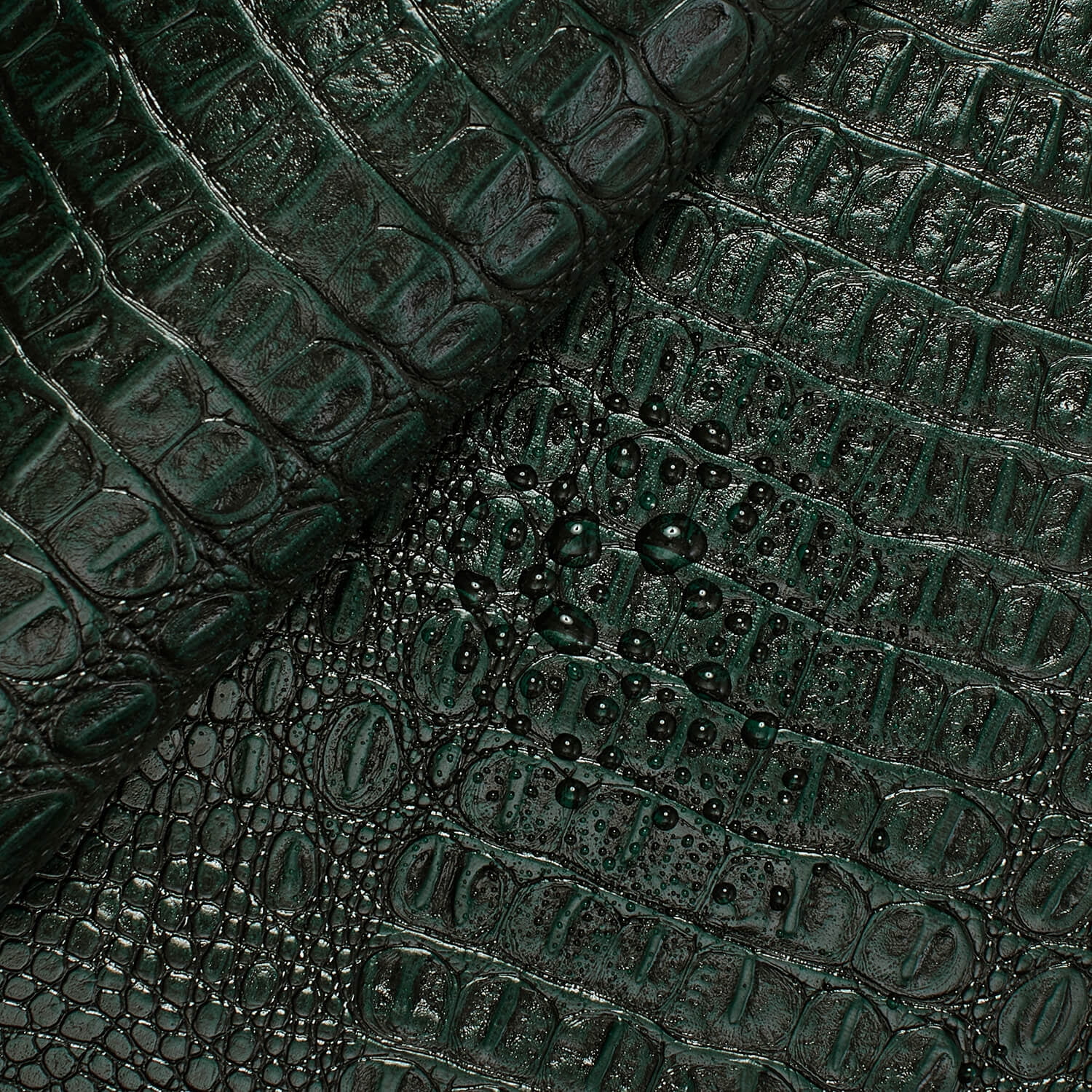 Ottertex® Crocodile Vinyl Leather 56” PVC Polyester Waterproof Fabric ...