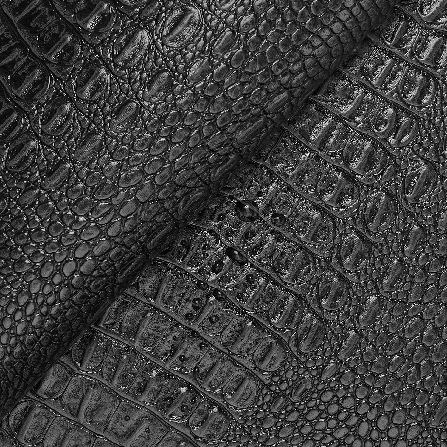 Ottertex® Crocodile Vinyl Leather 56” PVC Polyester Waterproof Fabric ...