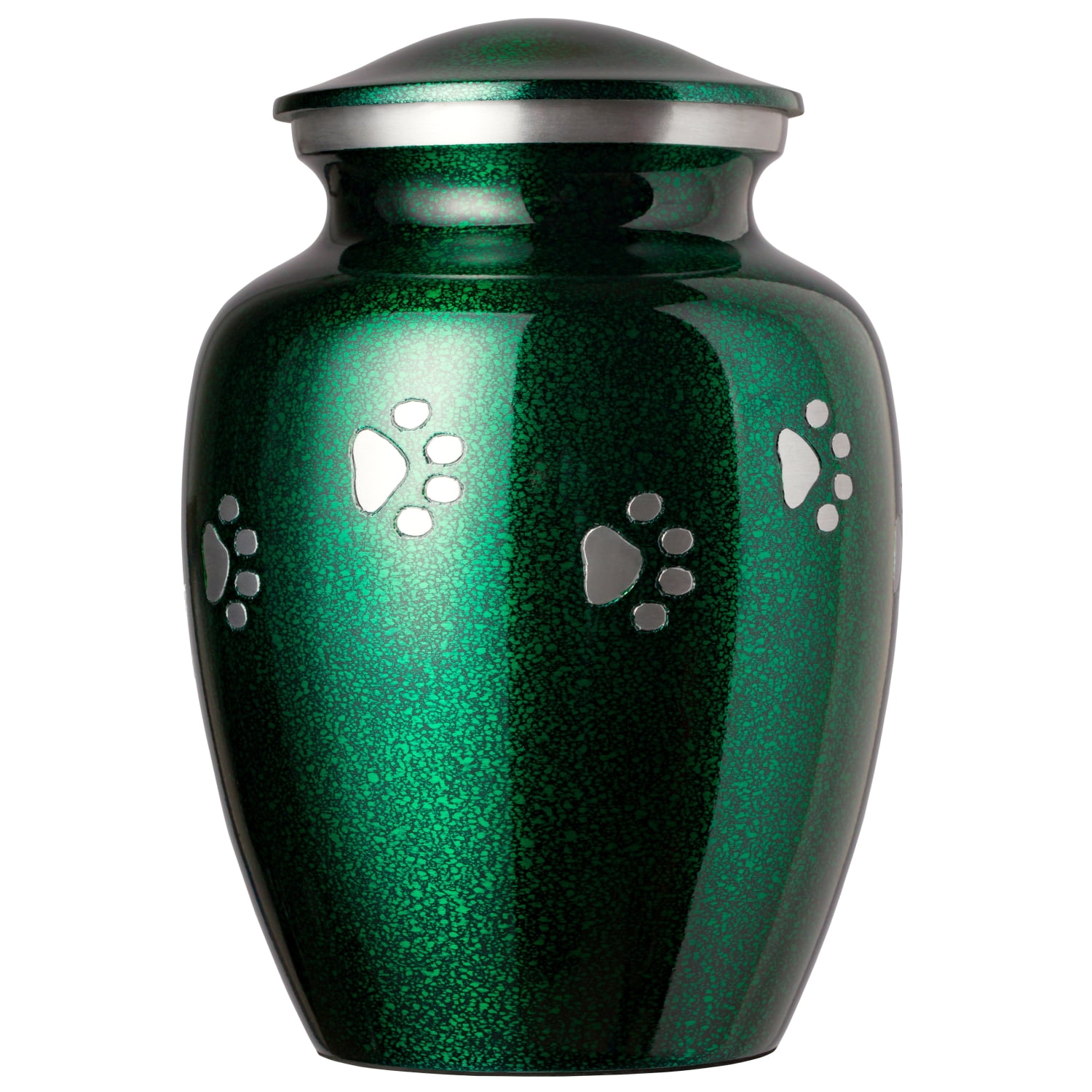 Ottillie Paws Series Pet Cremation Urn - Medium, Marine Green Painted ...