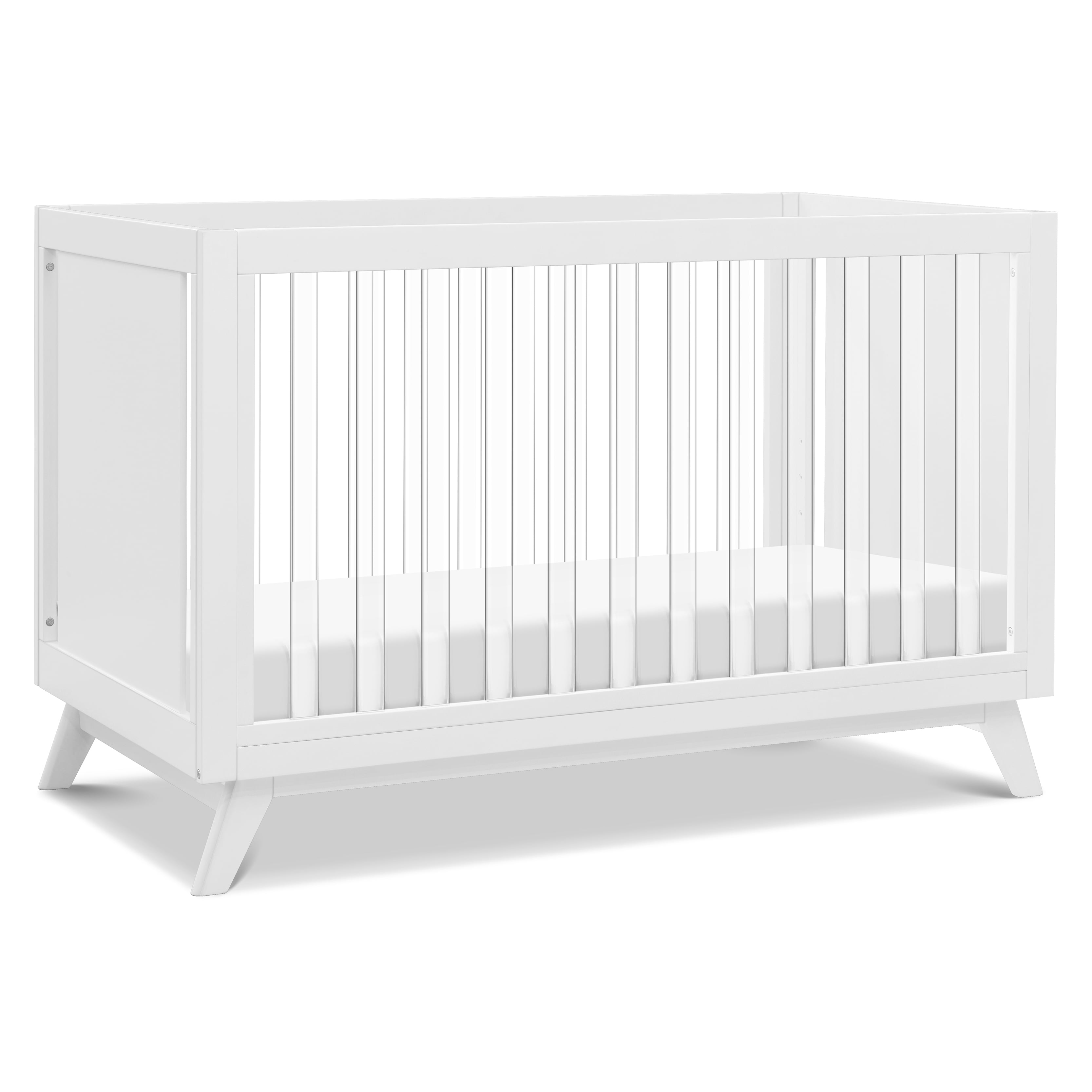 Otto 3-in-1 Convertible Crib with Acrylic Slats - Walmart.com