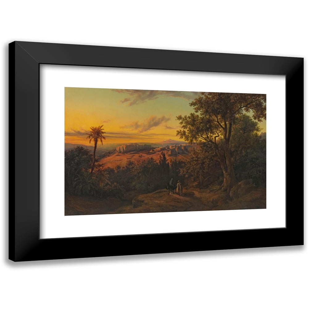 Otto Georgi 24x17 Black Modern Framed Museum Art Print Titled - View of ...