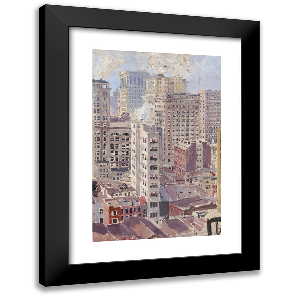 Otto Henry Bacher 17x24 Black Modern Framed Museum Art Print Titled ...