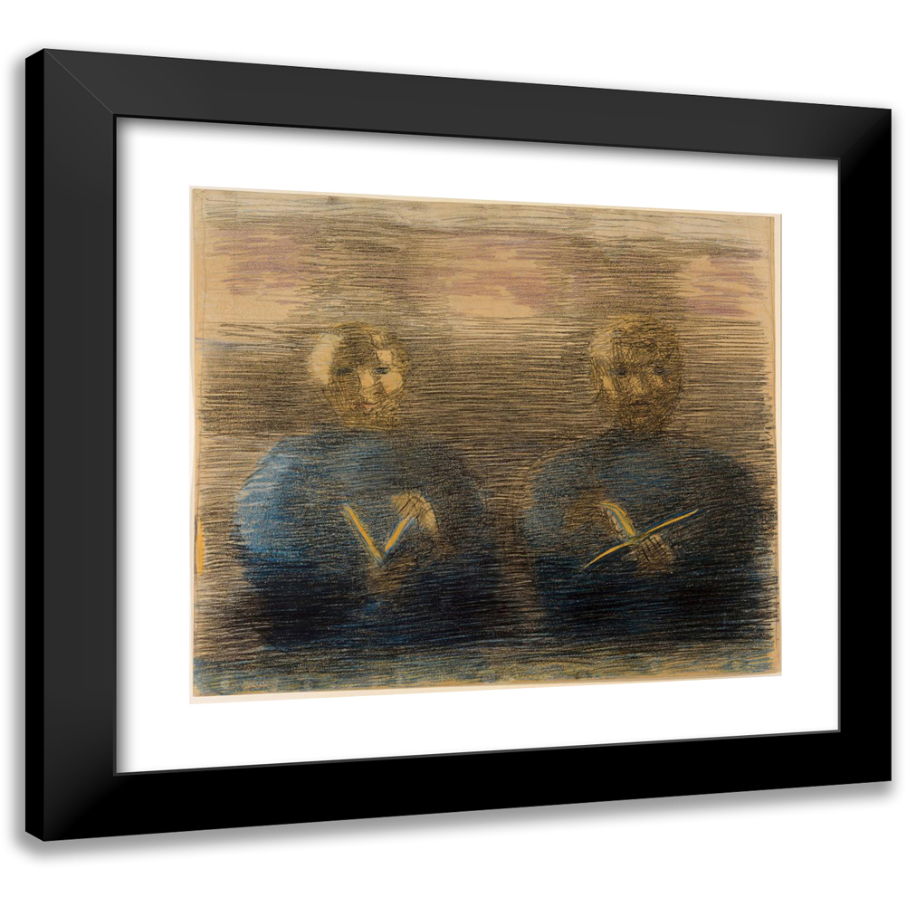 Otto Meyer-Amden 22x20 Black Modern Framed Museum Art Print Titled - Partial Study on ...