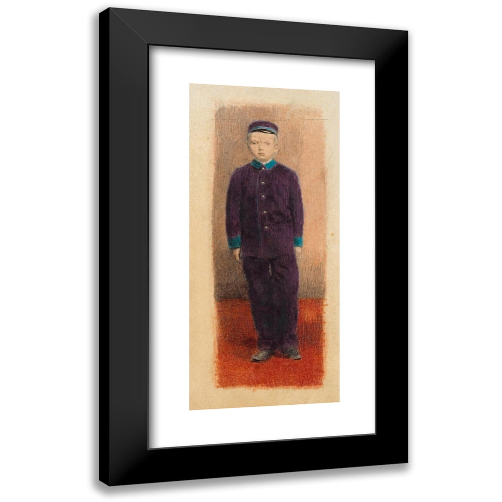 Otto Meyer-Amden 8x14 Black Modern Framed Museum Art Print Titled - Orphanage, Self-Portrait ...