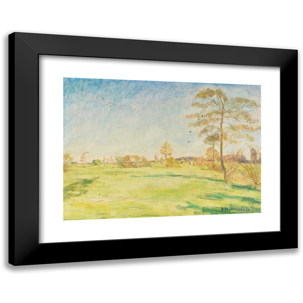 Otto Modersohn 24x18 Black Modern Framed Museum Art Print Titled ...