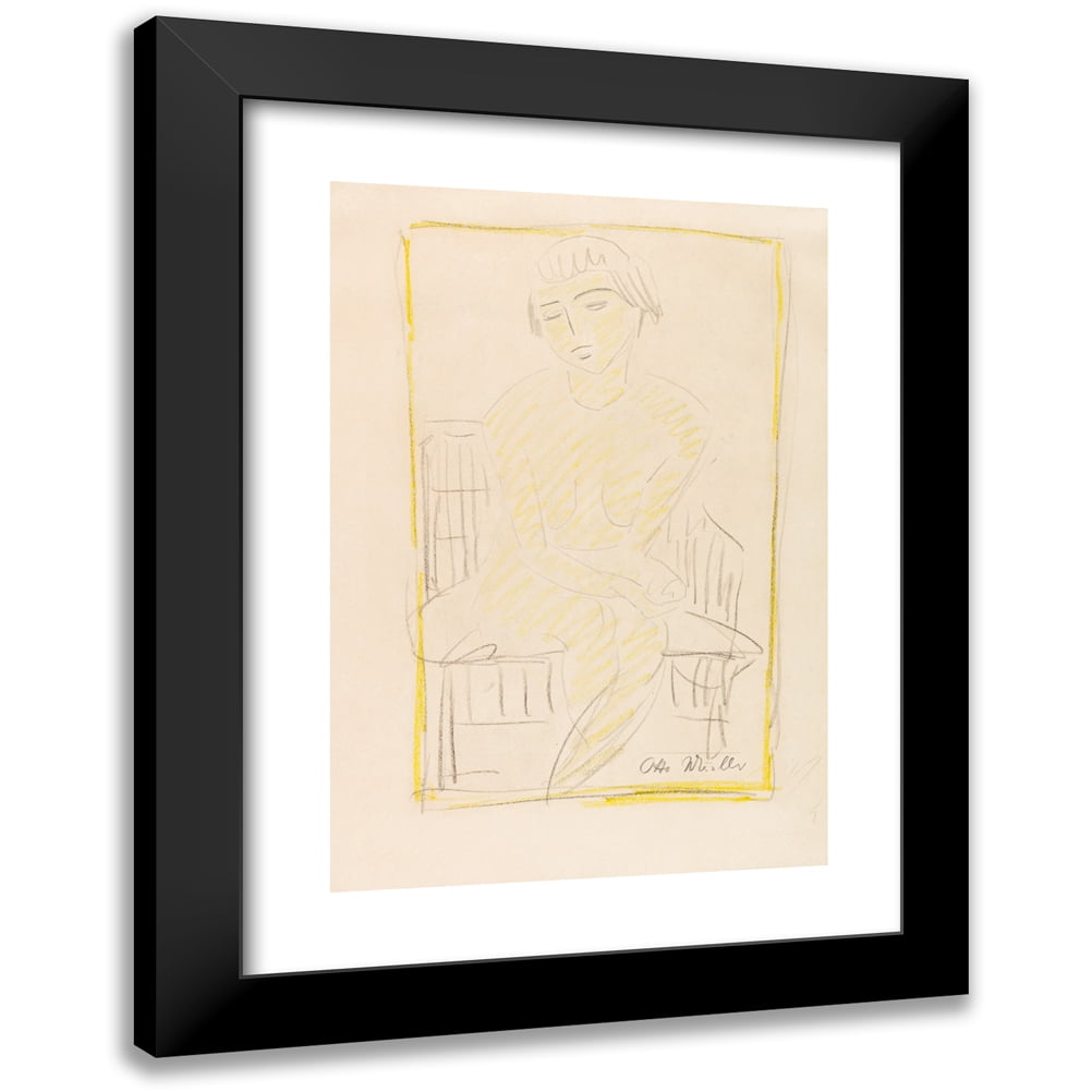 Otto Mueller 11x14 Black Modern Framed Museum Art Print Titled - Girls ...
