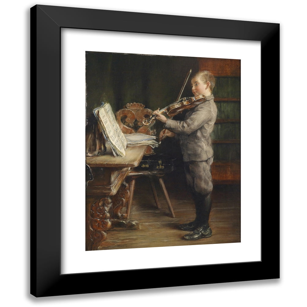 Otto Piltz 12x14 Black Modern Framed Museum Art Print Titled - Violin ...