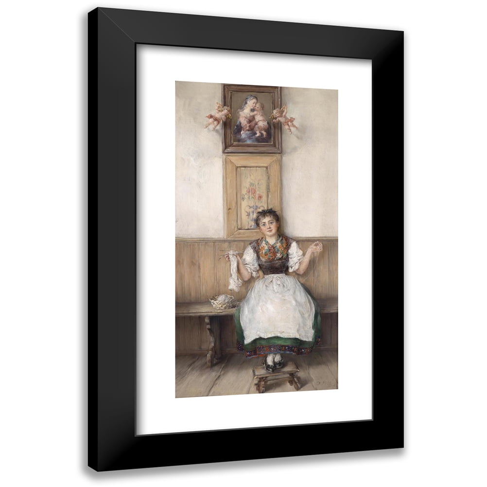 Otto Piltz 9x14 Black Modern Framed Museum Art Print Titled - Idylle in ...