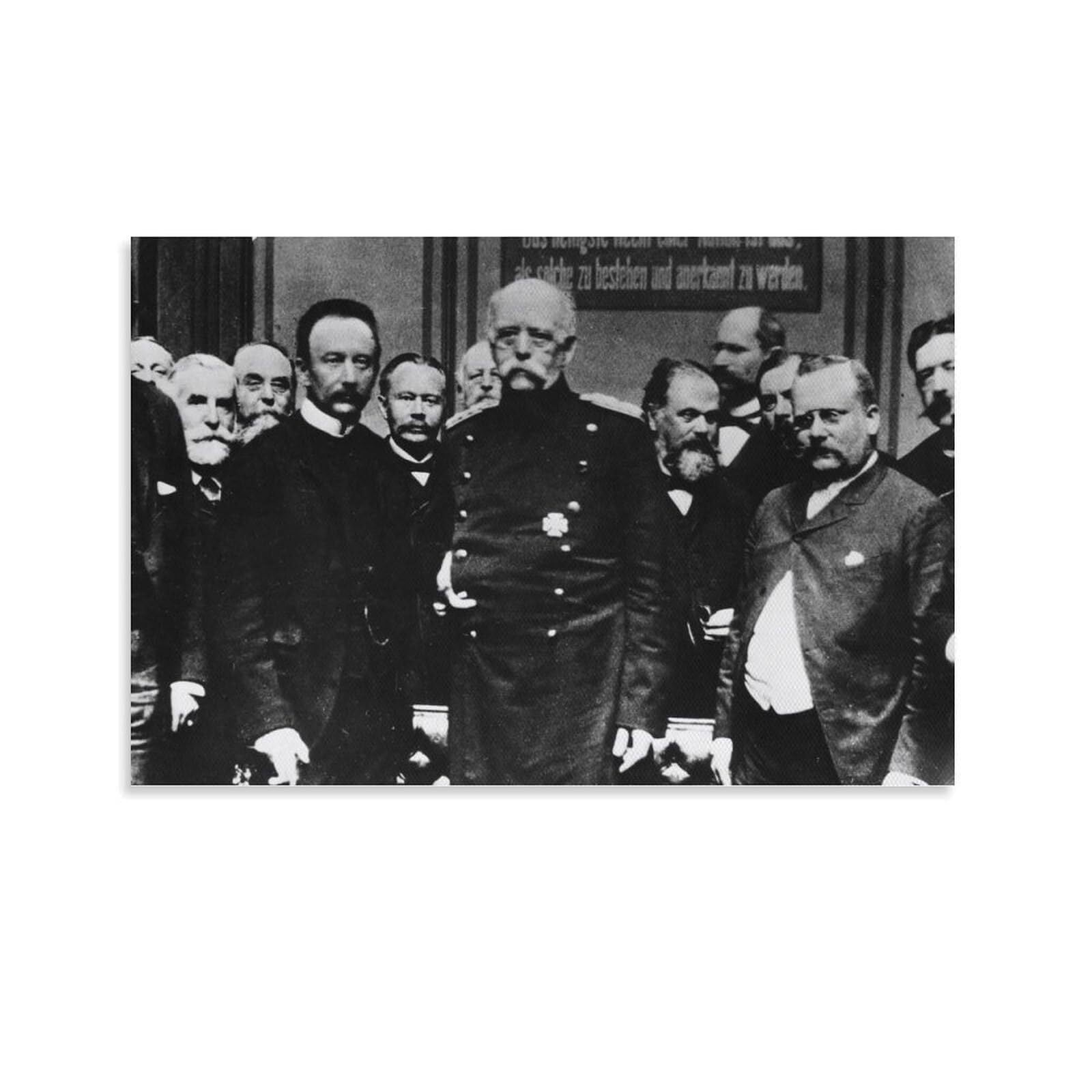 Otto Von Bismarcks Portrait Posters Vintage Black And White Art Poster ...