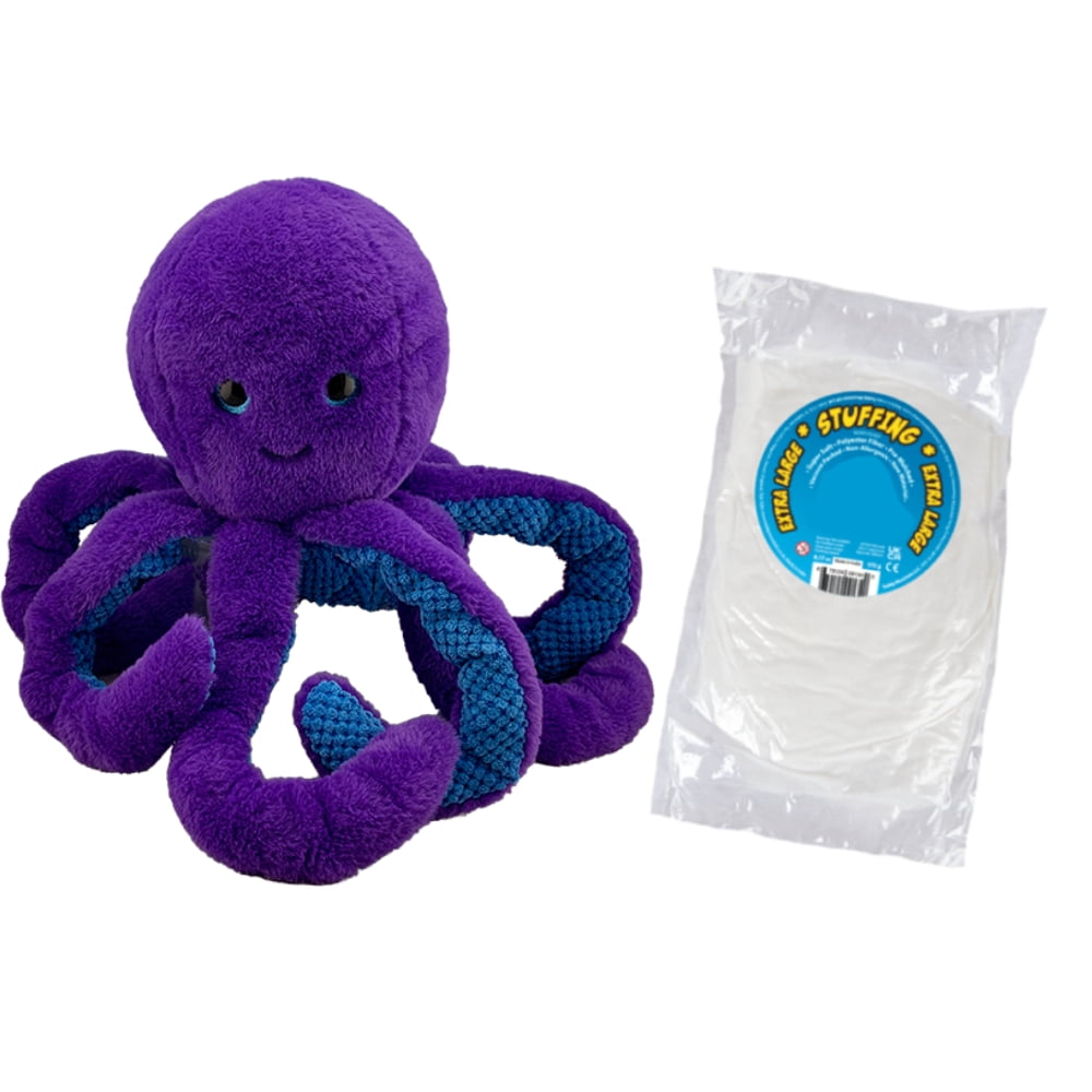 Plush Gear Otto the Octopus 16" Plush Toy with DIY Kit & Soft Fiber ...
