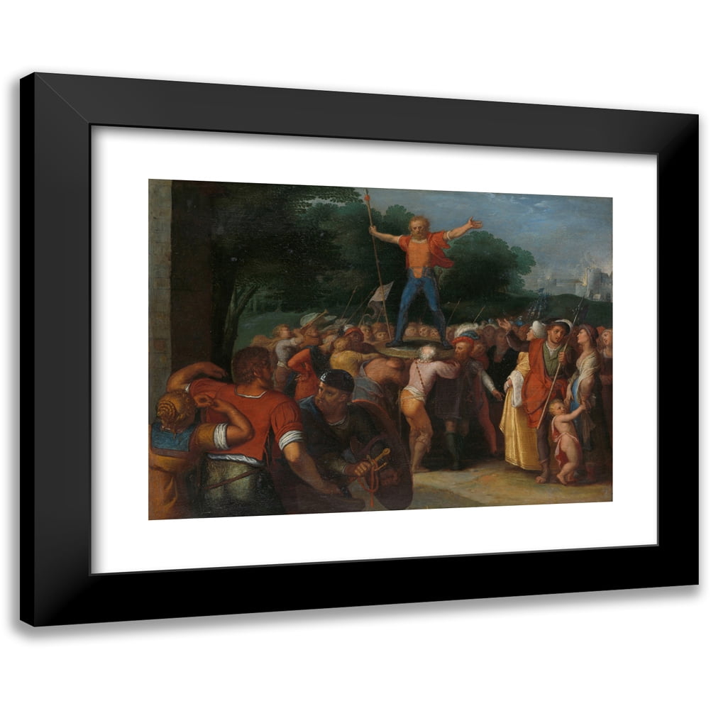 Otto van Veen 14x11 Black Modern Framed Museum Art Print Titled ...