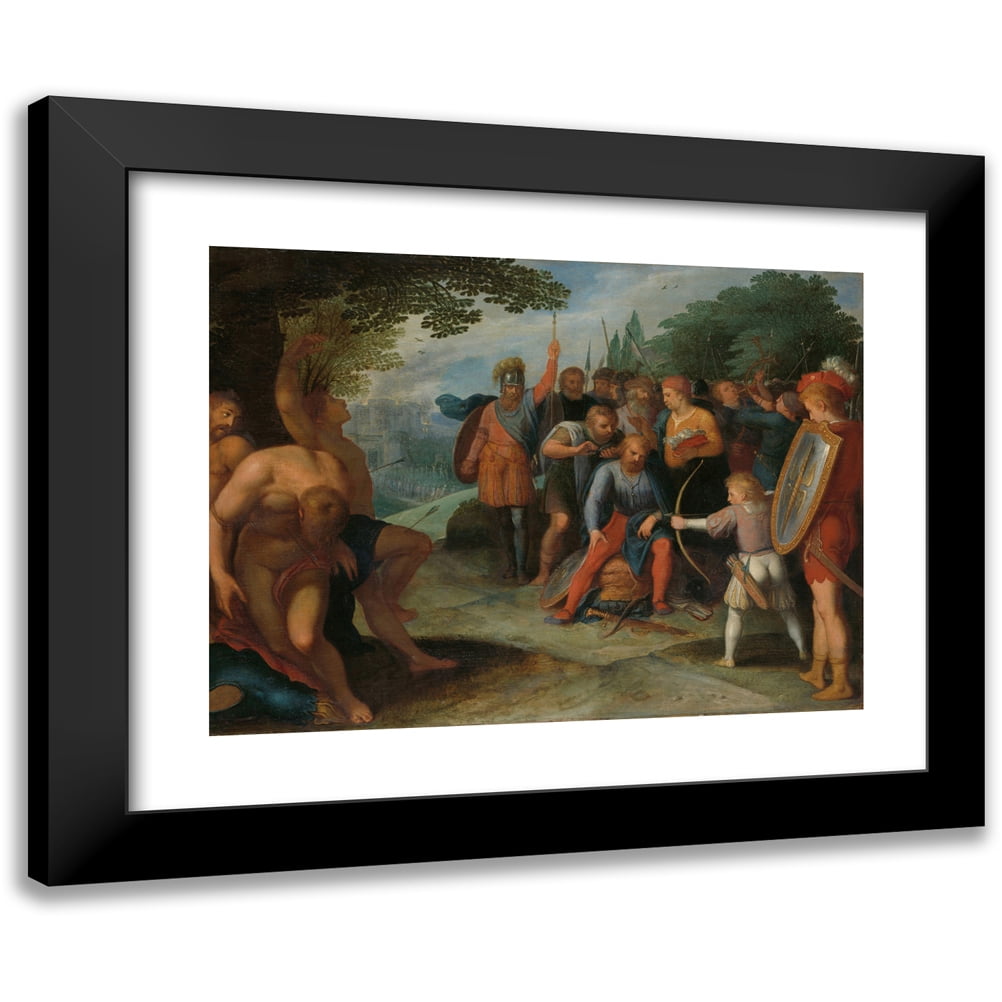 Otto van Veen 18x14 Black Modern Framed Museum Art Print Titled ...