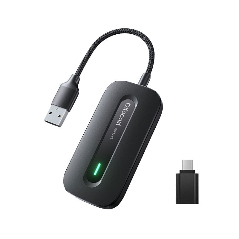 OttoExpress Play2video Ultra Wireless CarPlay Android Auto Adapter Car ...