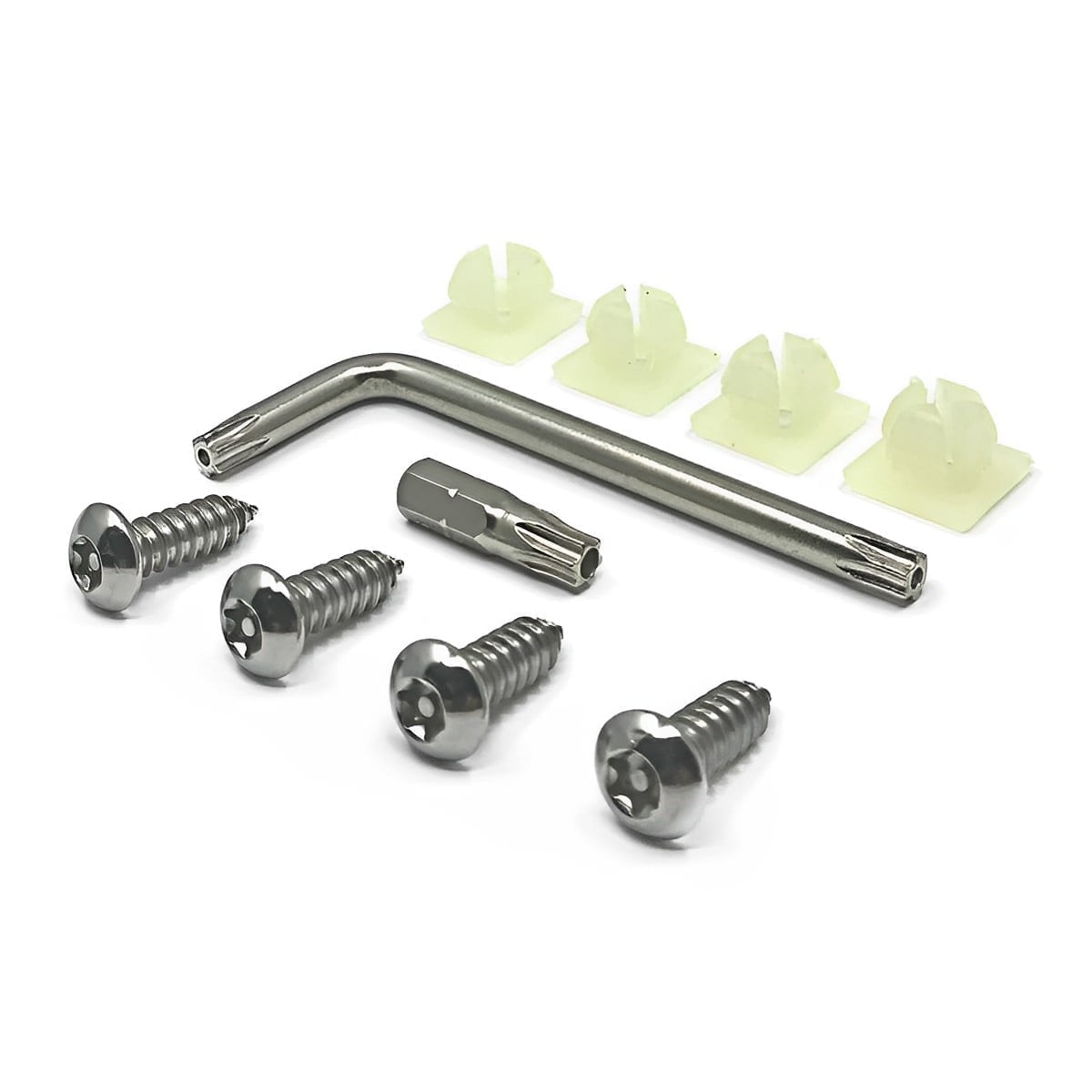 OttoSpeed Antitheft License Plate Screw Kit (Stainless Steel) - Walmart.com