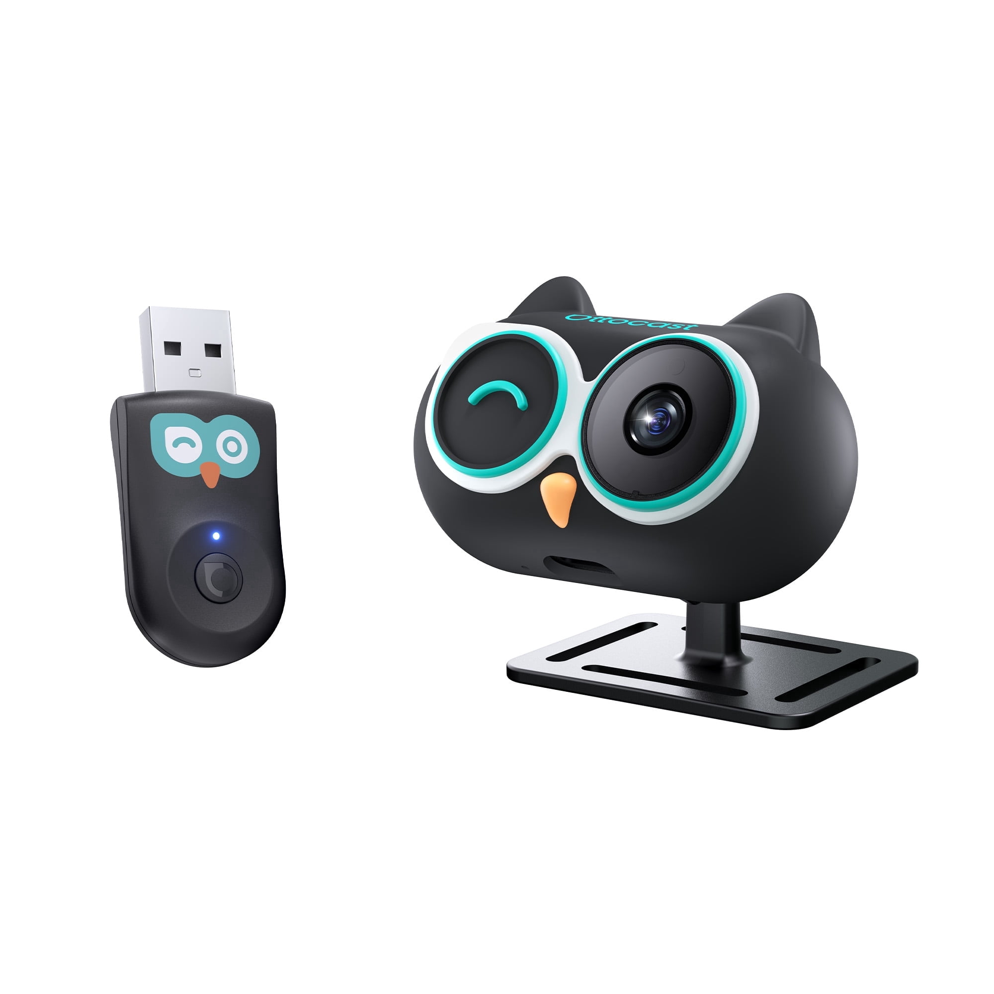 Ottocast 2-in-1 Wireless CarPlay Adapter & Baby Car Monitor, 1080P HD ...