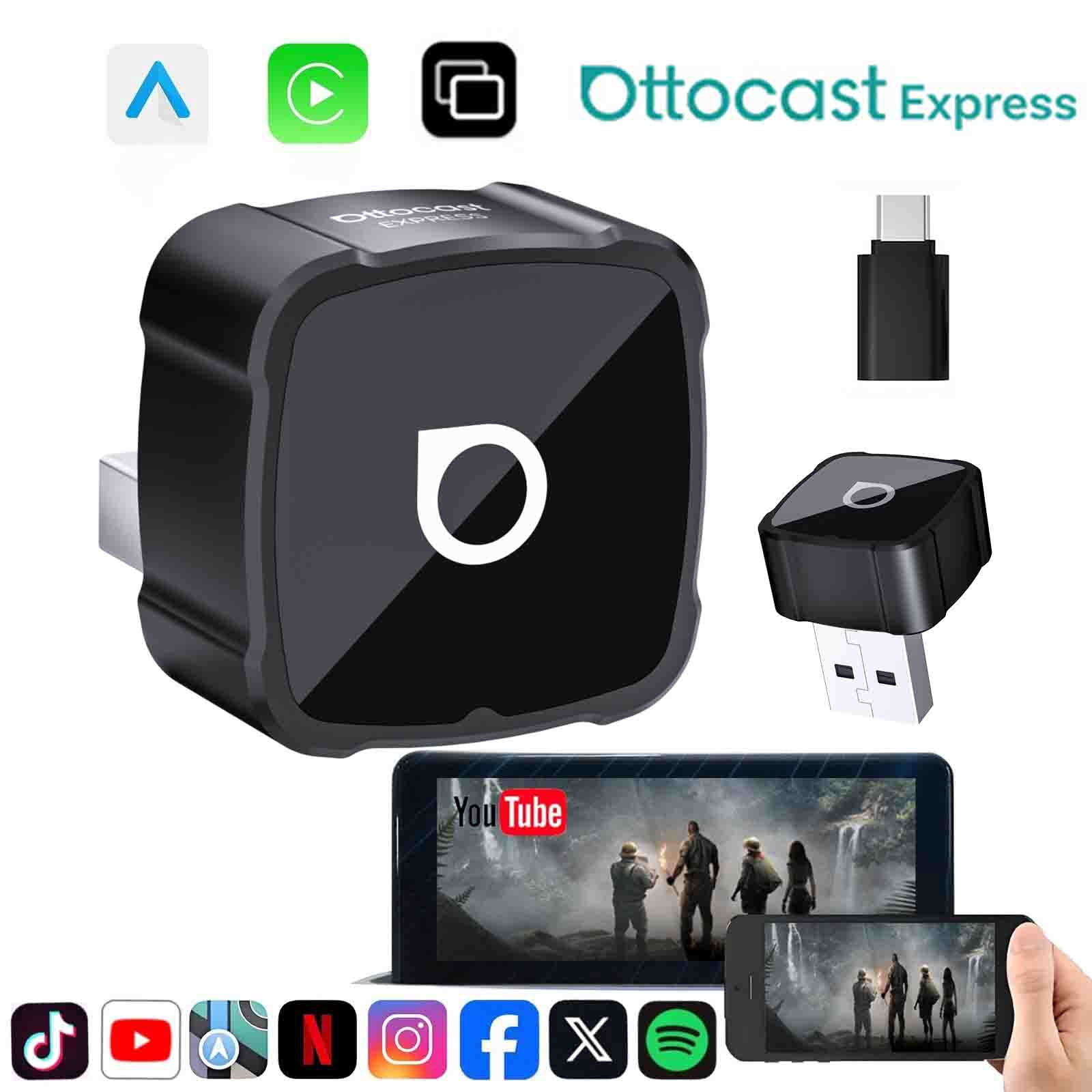 Ottocast Mini Airplay 3 in 1 Wireless Smart Ai Box Carplay & Android ...