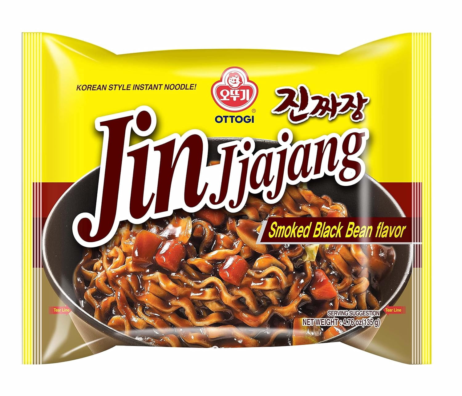 Ottogi Jin Jjajang Korean Style Instant Noodle -Jjajang Noodle ...