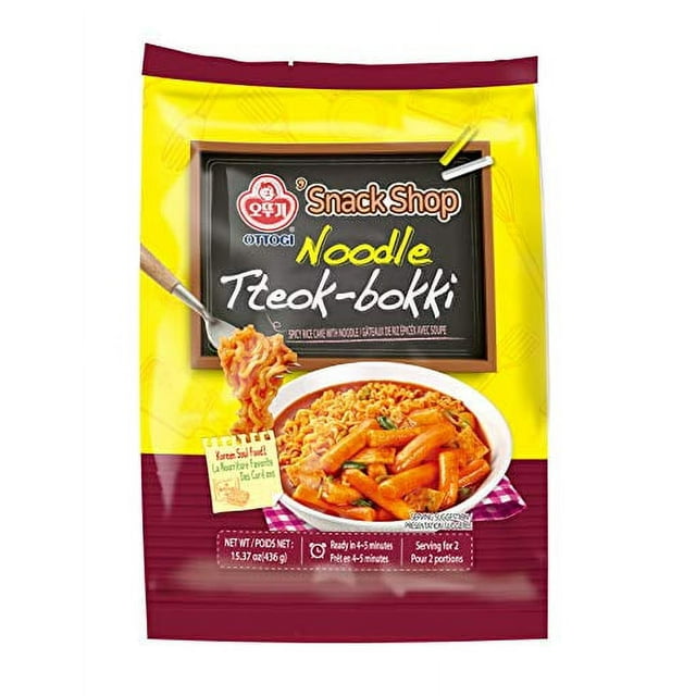 Ottogi Noodle Tteok-Bokki, Spicy Rice Cake, Korean Soul Food, Serving ...