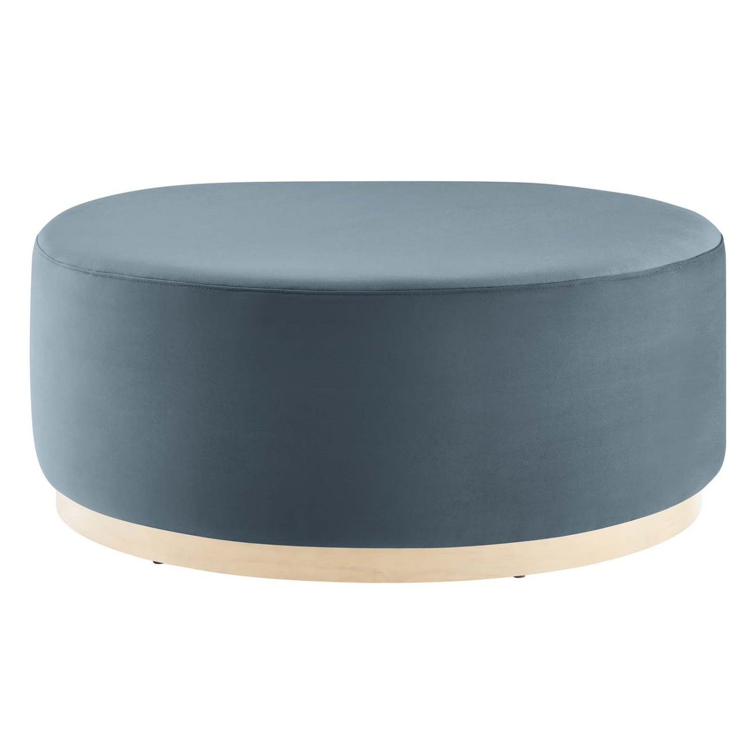 Ottoman Accent Chair, Blue, Velvet, French Living Lounge Cafe Lobby ...