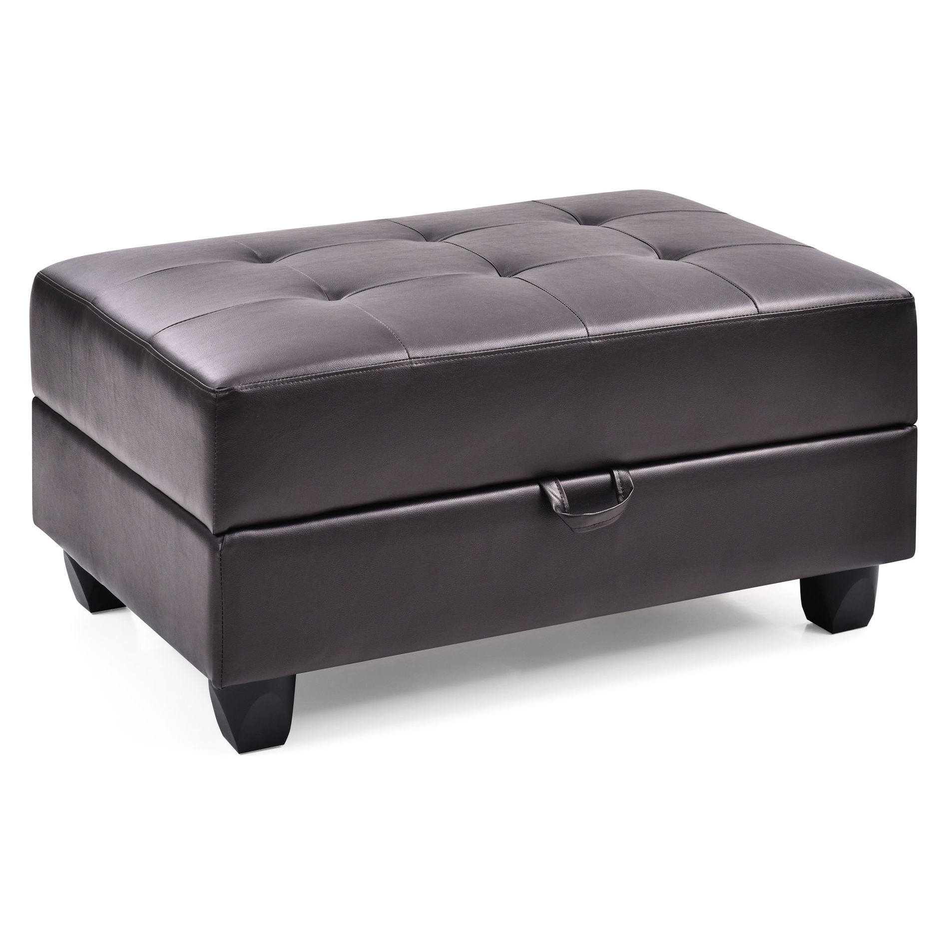 Ottoman | Adds extra seating in dorms and small spaces | Soft tufted ...