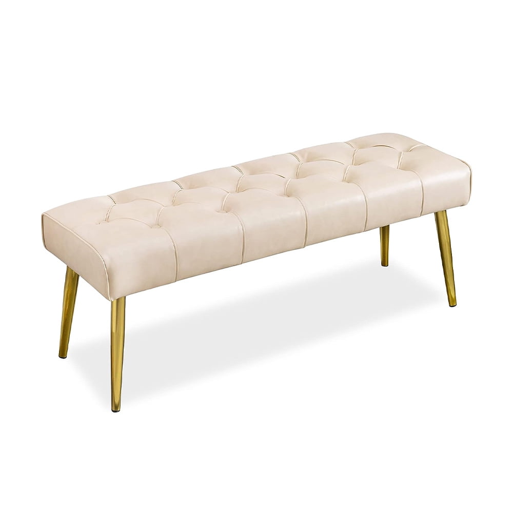 Ottoman Bench, 44.5" Bedroom Bench with Versatile Usage, Modern ...