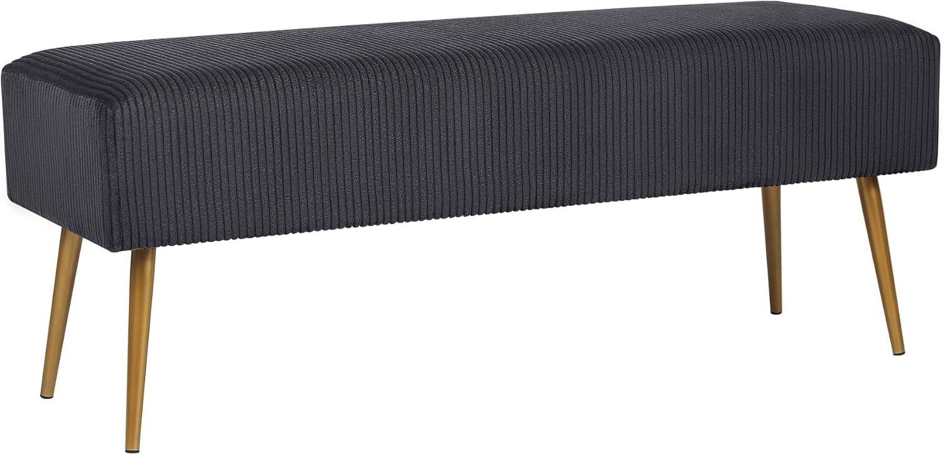 Ottoman Bench End of Bed 44" Velvet Indoor Window Upholstered Padded ...