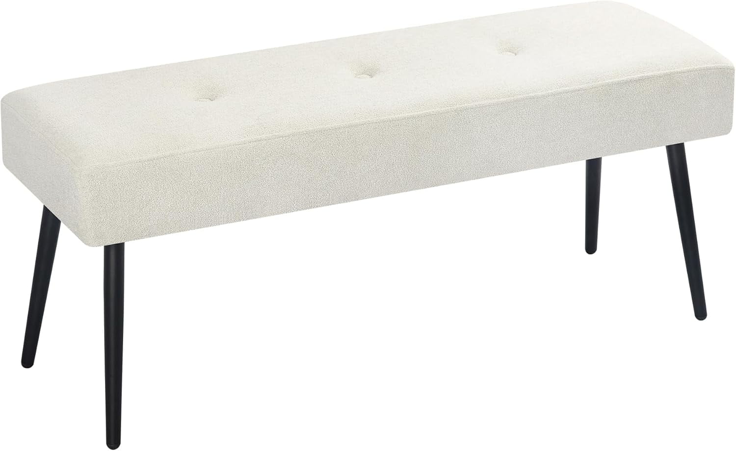 Ottoman Bench, Padded Upholstered Indoor Bench Seat for Living Room ...