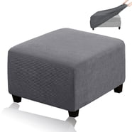 Lapalife Extra Large Stretch Ottoman Covers, Square Footstool ...