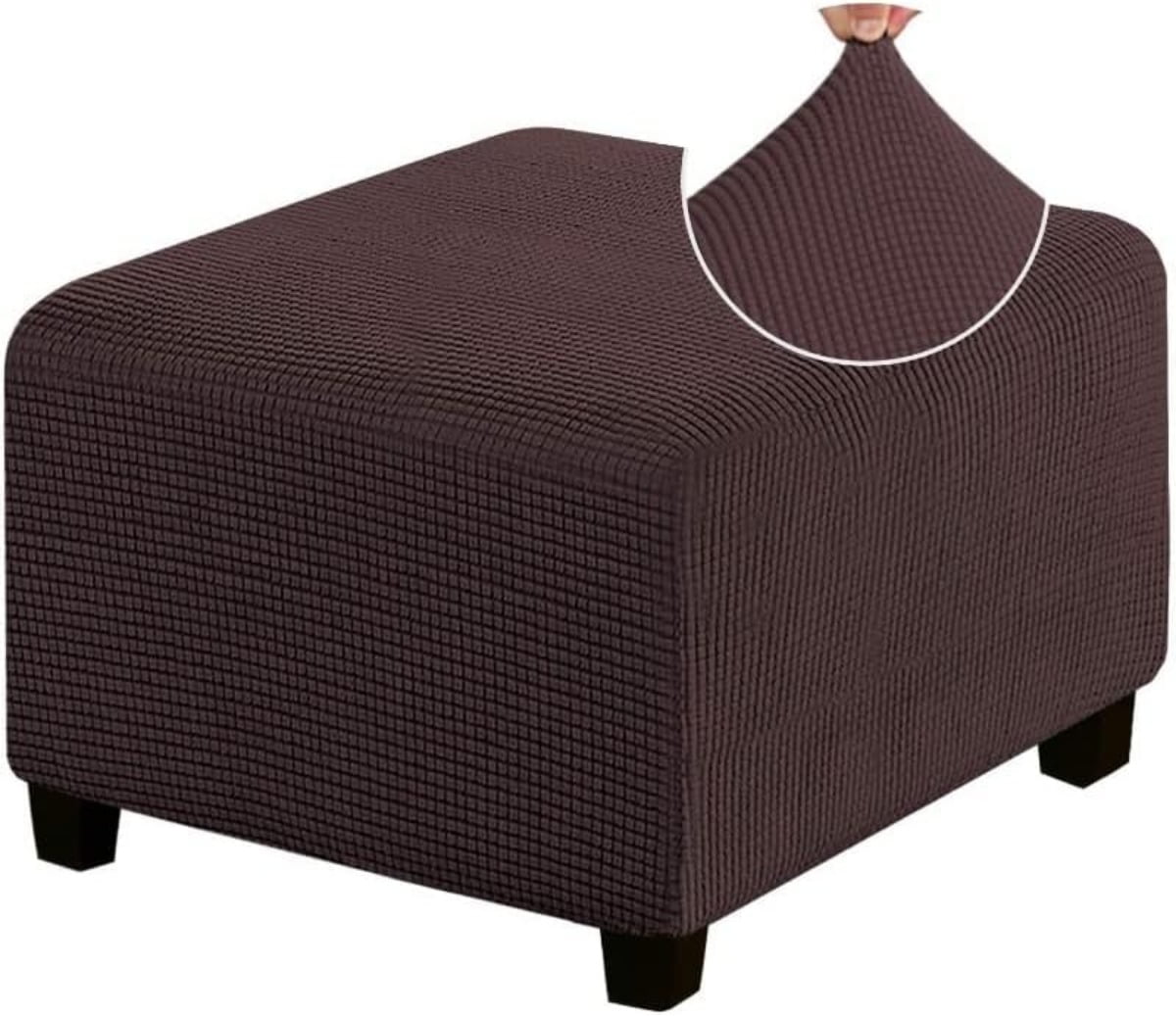 Vireellx Ottoman Covers Slipcover 18 x 18/20x20/36 x 36 in Ottoman ...