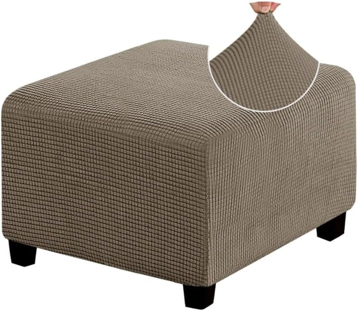 Vireellx Ottoman Covers Slipcover 18 x 18/20x20/36 x 36 in Ottoman ...