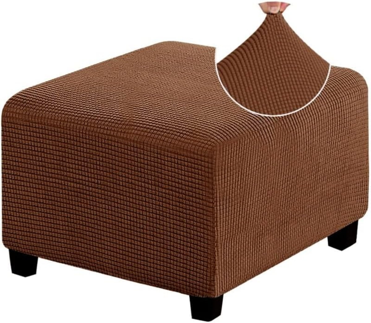 Vireellx Ottoman Covers Slipcover 18 x 18/20x20/36 x 36 in Ottoman ...