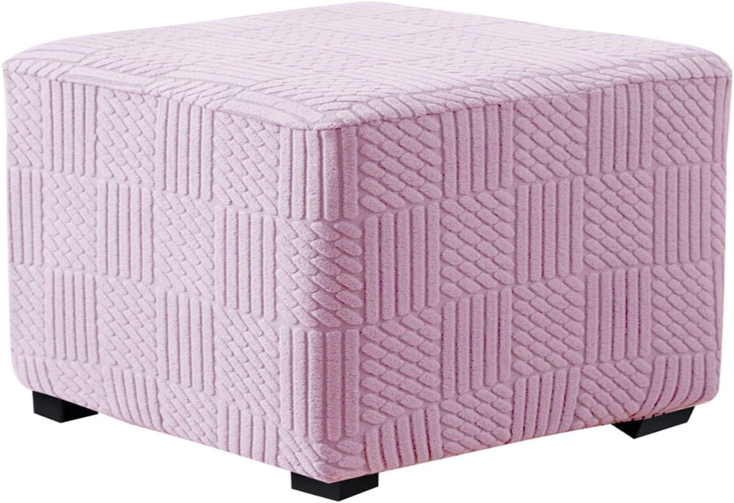 Ottoman Covers Slipcovers Square Ottoman Footstool Cover Protector with ...