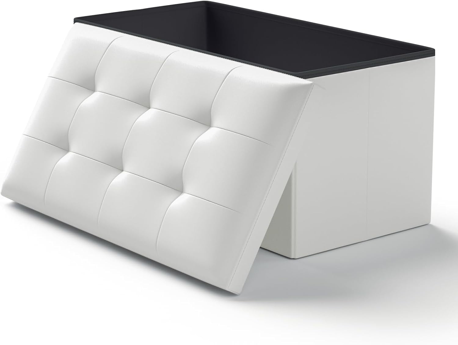 Ottoman Folding Storage Bench, 30x15x15 Inch, Foot Rest Stool for Room ...