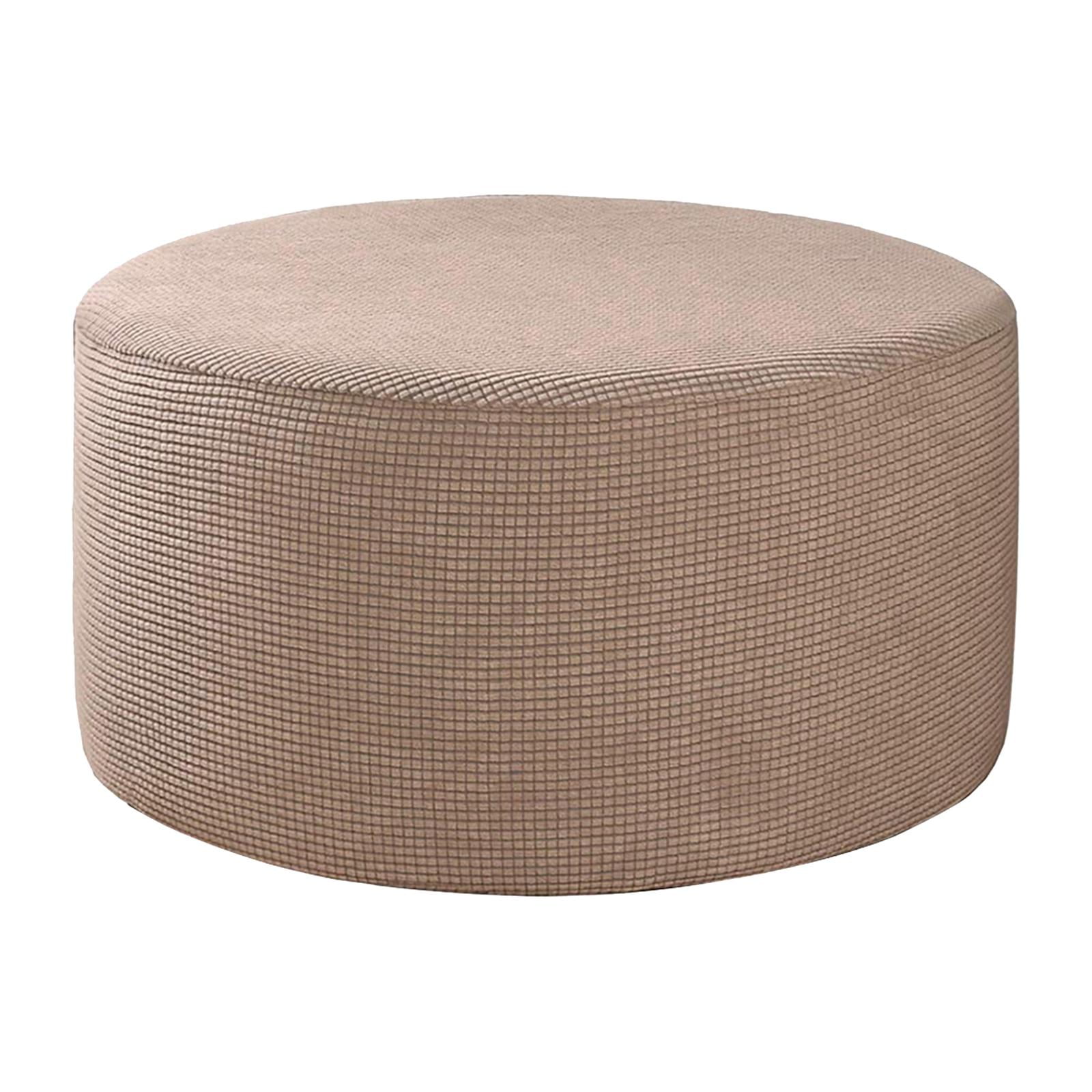 Ottoman Footrest Cover Removable Round Footrest Cover Kahki - Walmart.com