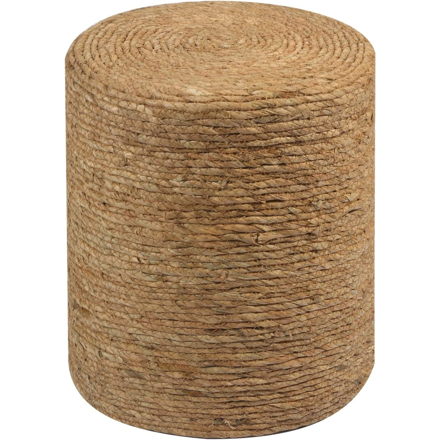 Ottoman Poof, Natural Seagrass Poufs, Hand Weave Round Footstool ...