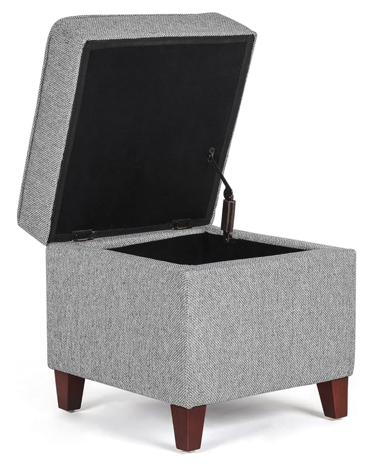 Ottoman with Storage, 17Inch High Fabric Foot Stools Ottoman for Living ...