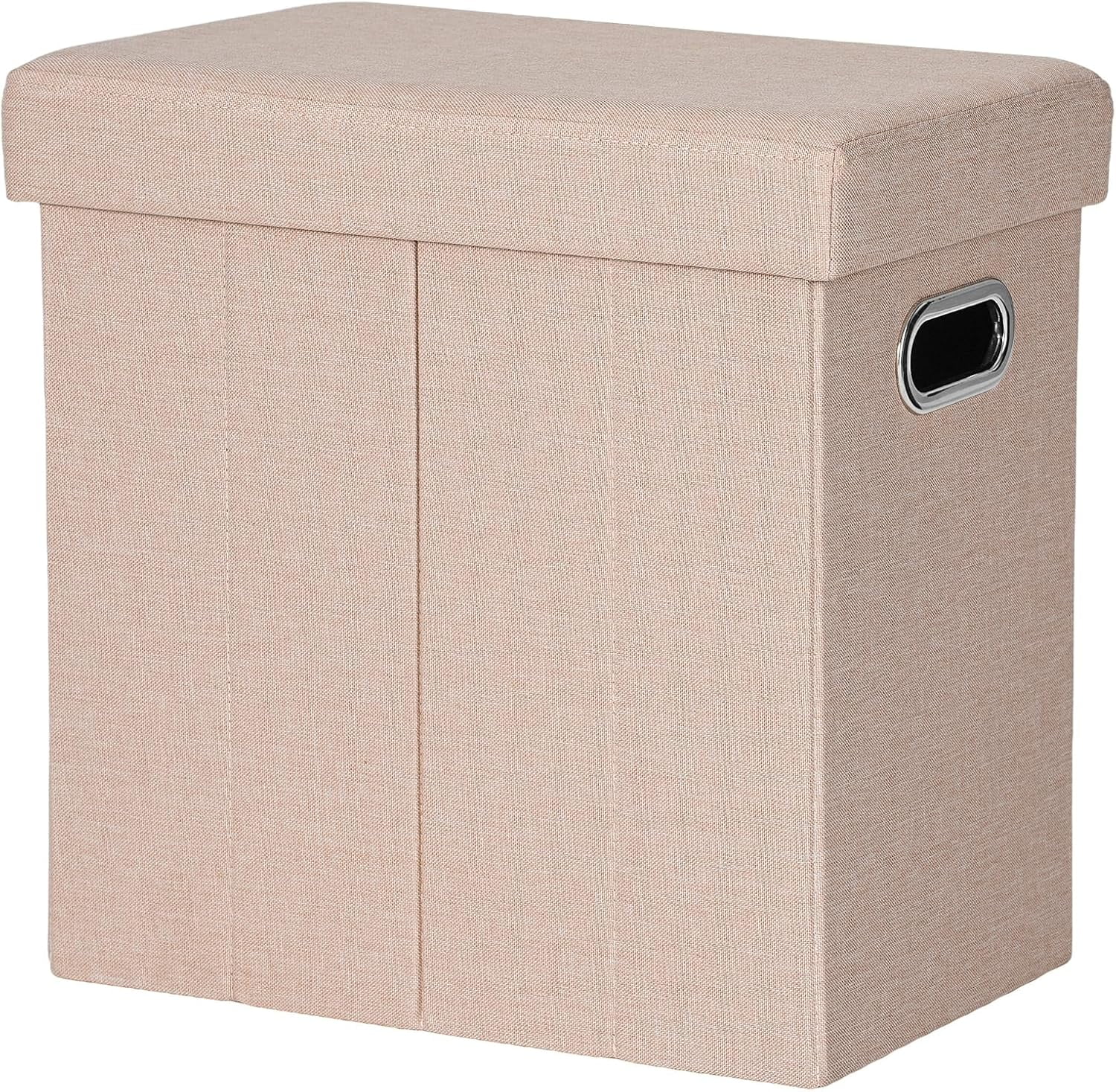 Ottoman with Storage Collapsible Tall - Fabric Ottoman Footrest Foot ...