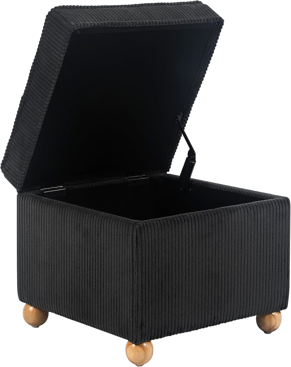 Ottoman with Storage – Corduroy Foot Stools Ottoman for Living Room ...