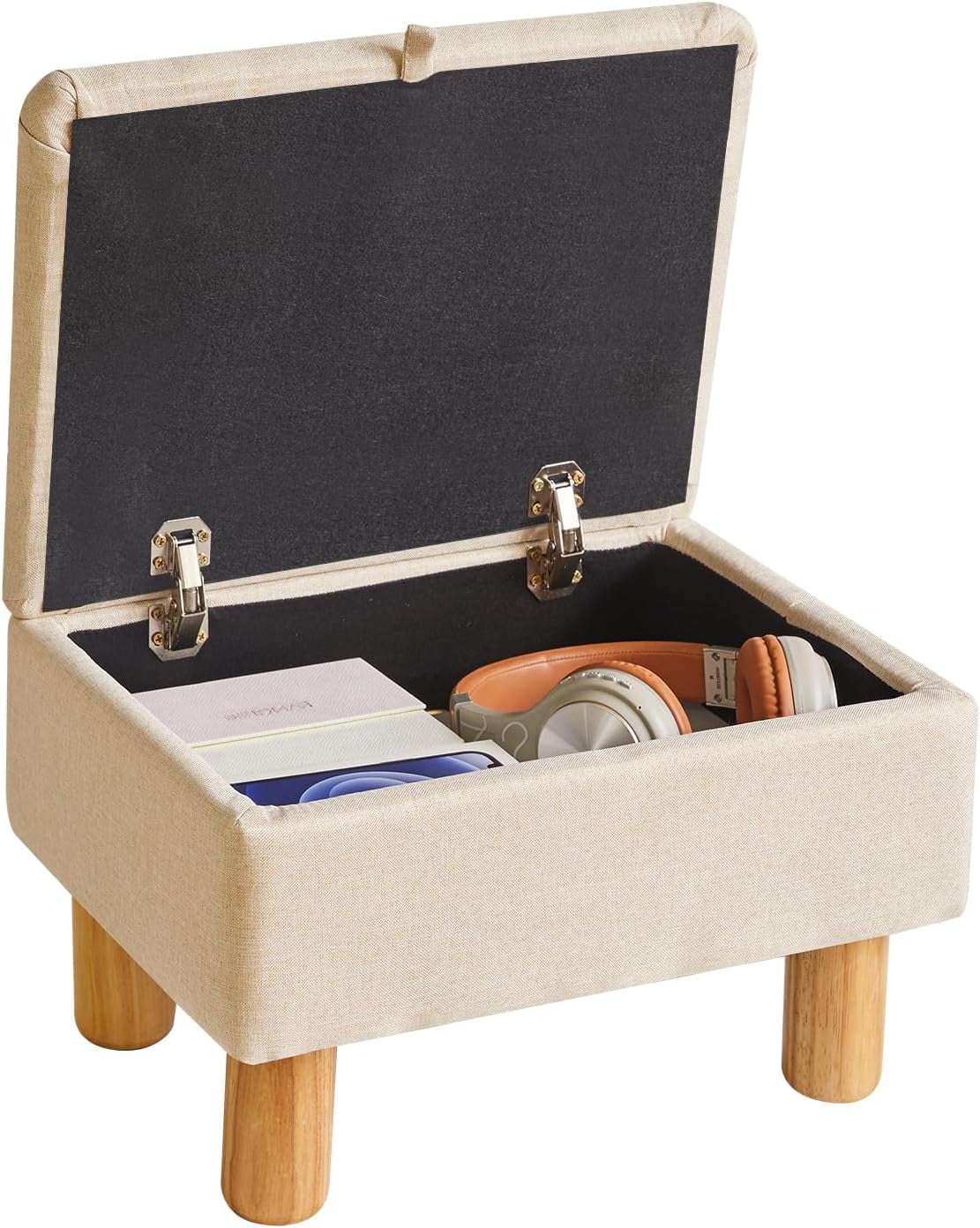 Ottoman with Storage, Small Ottoman Foot Rest for Couch 16x12x9.5inch ...