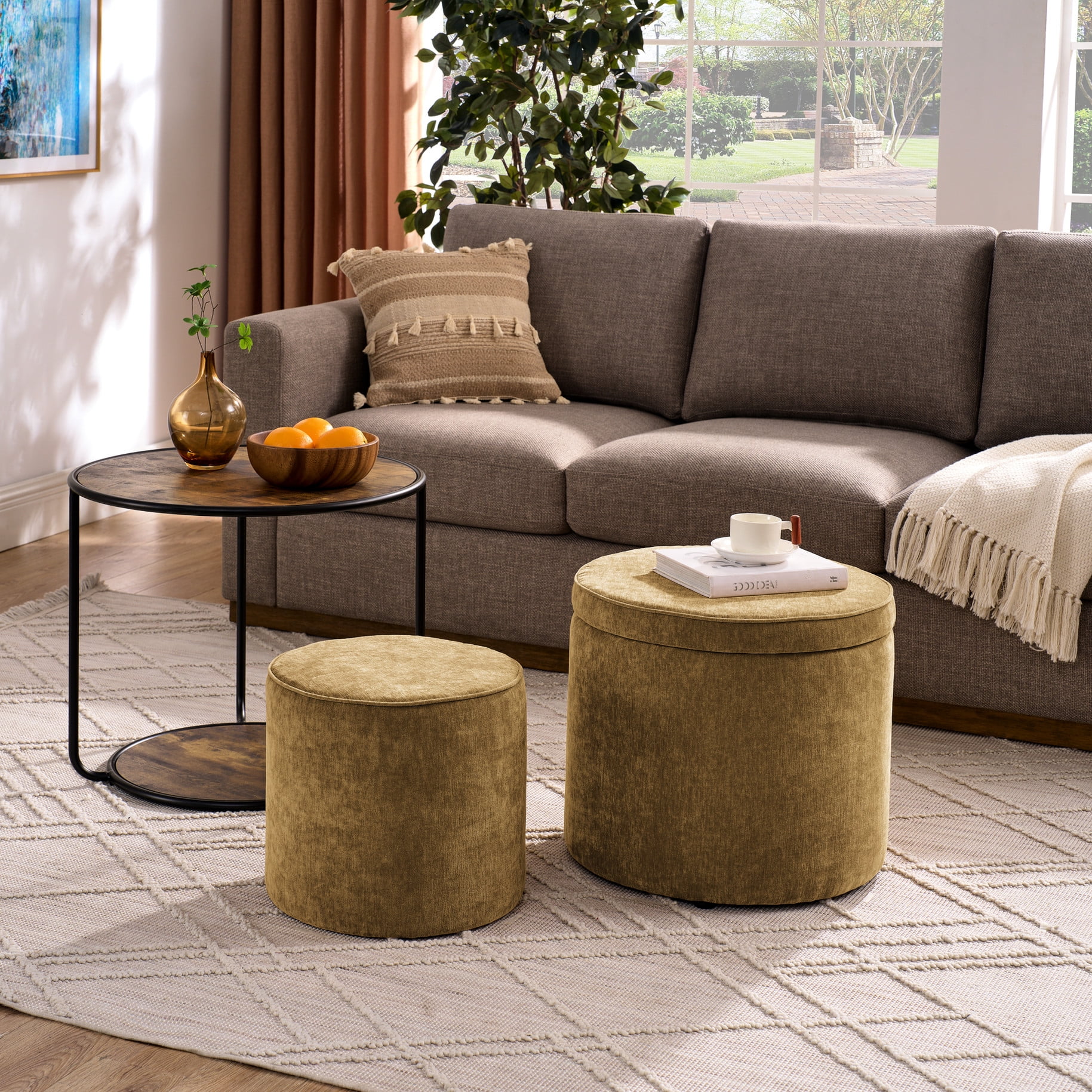 Ottoman Table Set with Flexible Design | Meet Space and Function Needs ...