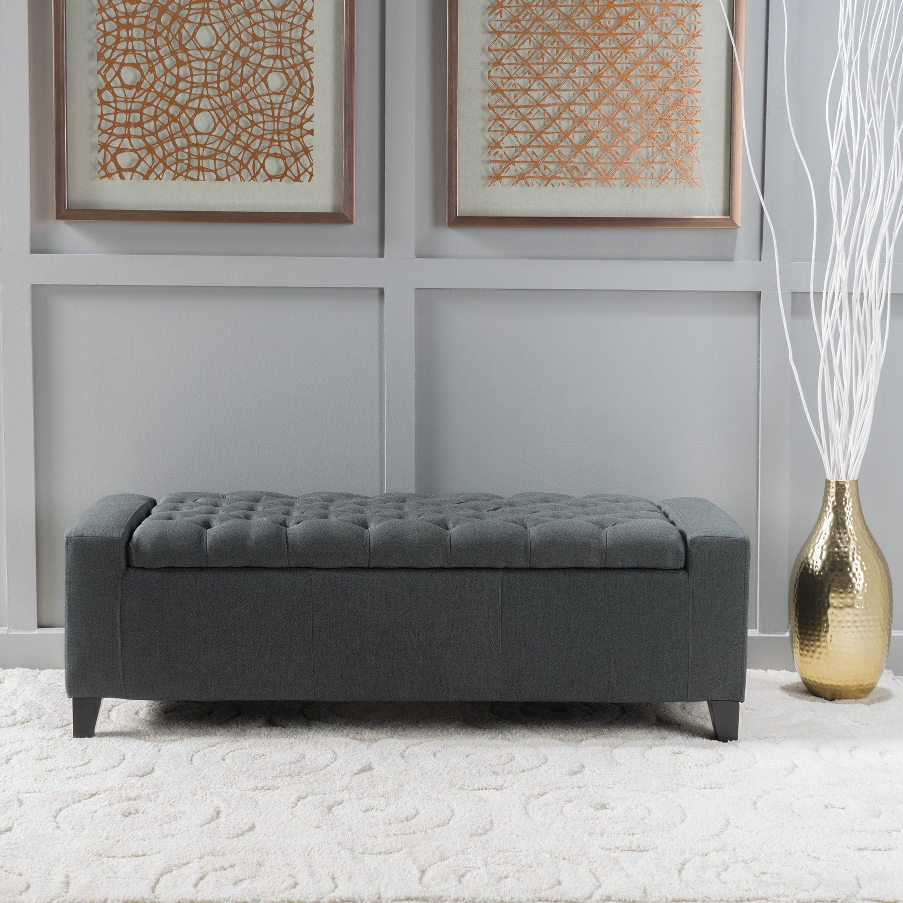 Ottoman for Board Games+Remotes Storage”-“Family Game Night+Keep Items ...