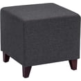Ottoman with Square Cube Design, 16 Inch Footstools and Ottomans Small ...